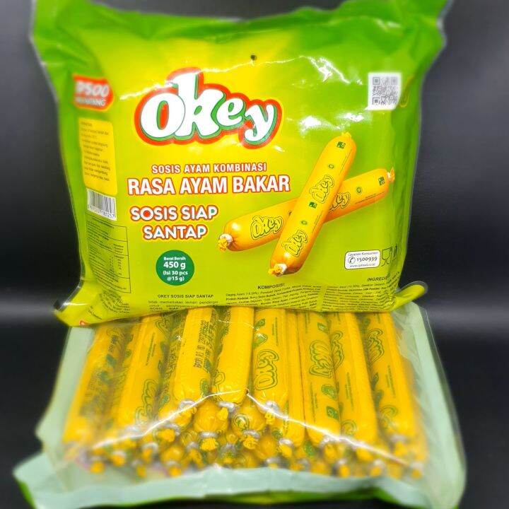 SOSIS AYAM ISI 30 PCS BUNGKUSAN OKE KILOAN BAKAR REBUS GORENG MURAH ...