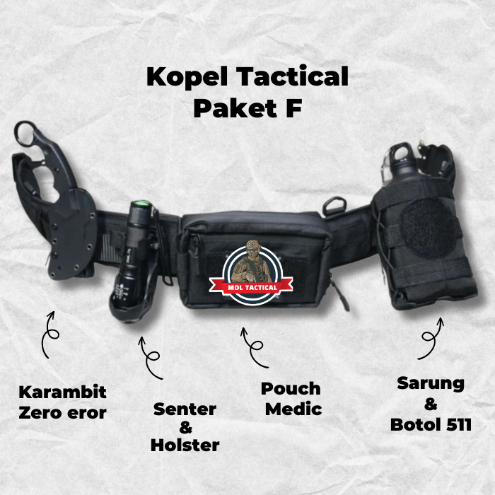 Kopel Set Tactical / Kopel Komplit / Kopel Tactical Molle Paket F ...