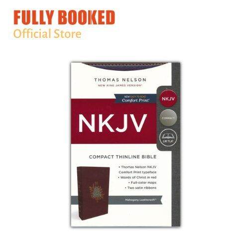NKJV Compact Thinline Bible: Mahogany, Red Letter (Leather-bound ...