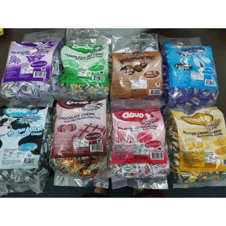 Cloud 9 Candy (300pcs + 20 pcs / Bag) - 8 Flavours | Lazada