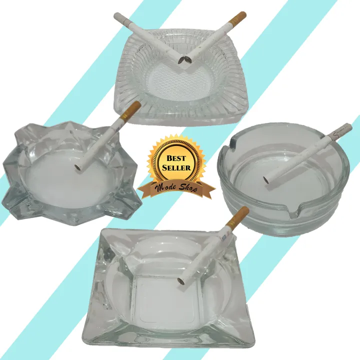 COD- Asbak Rokok Kaca / Glass Ashtray / Asbak kaca-Harga Promo | Lazada ...