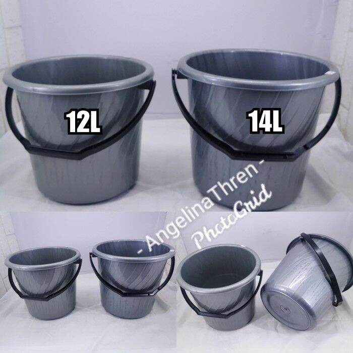 Ember Plastik 12L 14L 20L Mikiwa - Ember Silver Tenteng - 20L | Lazada Indonesia