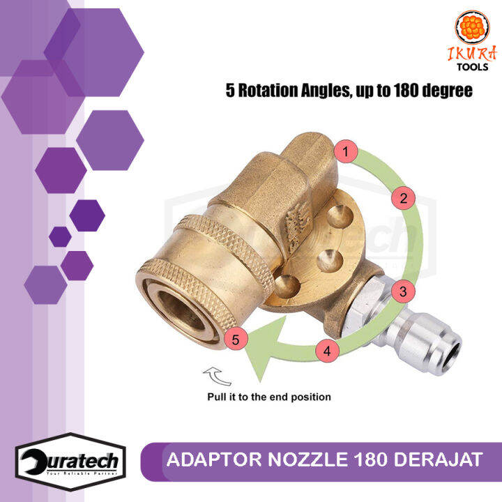 Quick connect pivot sprayer high pressure - Adaptor quick release 180 ...