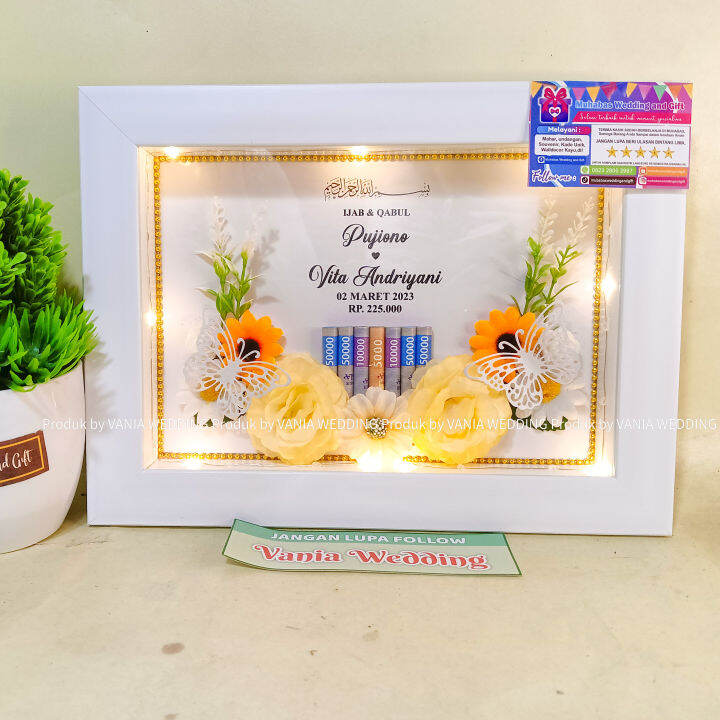 Mahar Pernikahan Minimalis / Mahar Mini / Bingkai Mahar Pernikahan ...