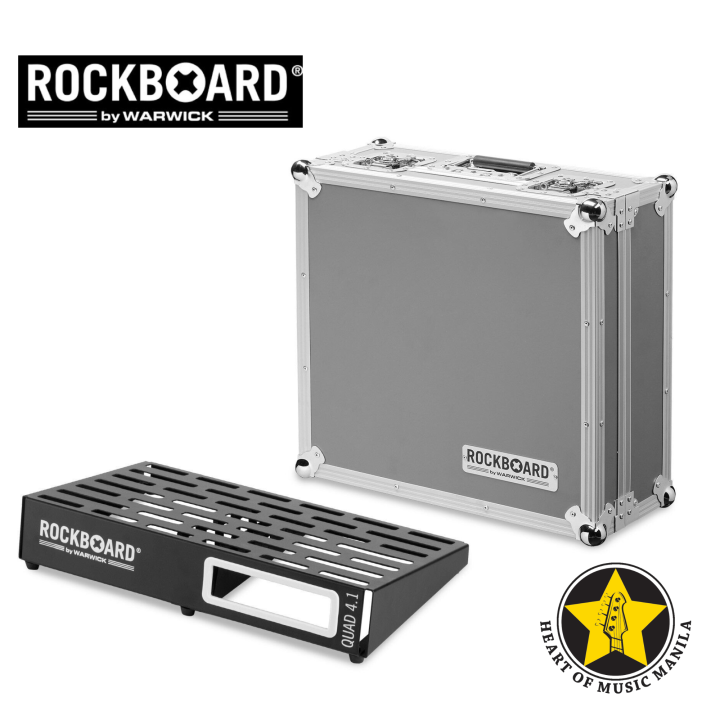 Warwick RockBoard QUAD 4.1 Pedalboard with Flightcase for 7 to 12 pedal ...