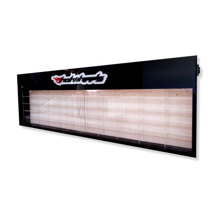 Rak Diecast Akrilik Model Hotwheels Header Isi 50 - HWH50 dengan Lampu ...