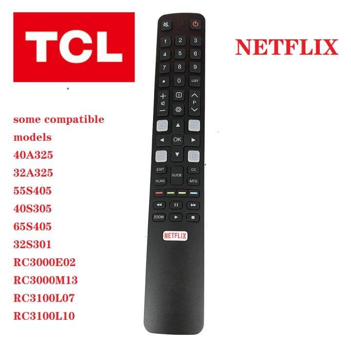TCL Remote Control RC802N Smart TV Compatible Remote Control with ...