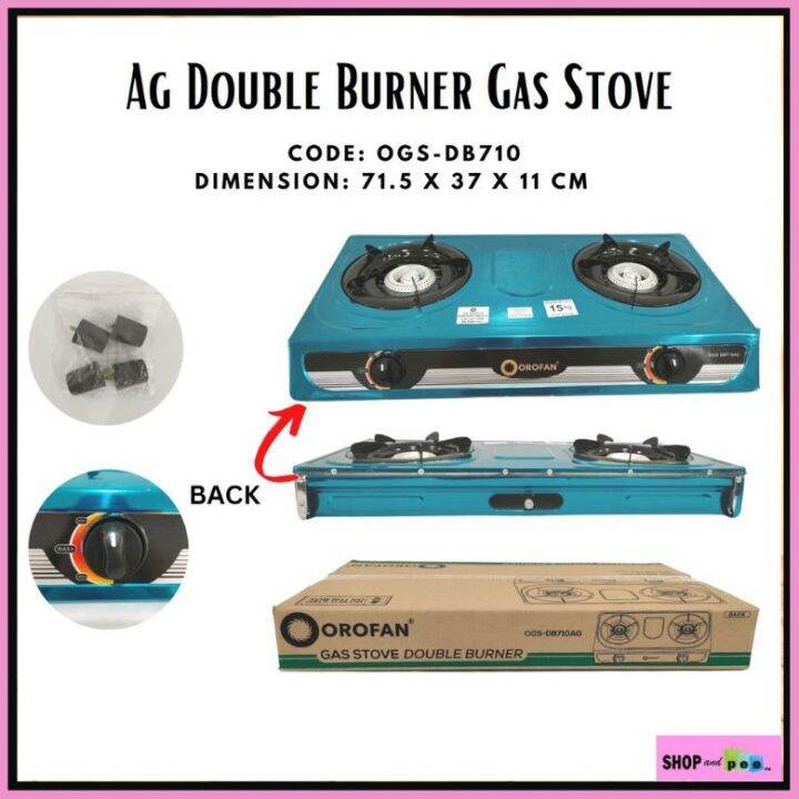OROFAN DOUBLE BURNER GAS STOVE OGS-DB710 AG / KALAN / DOUBLE BURNER GAS ...