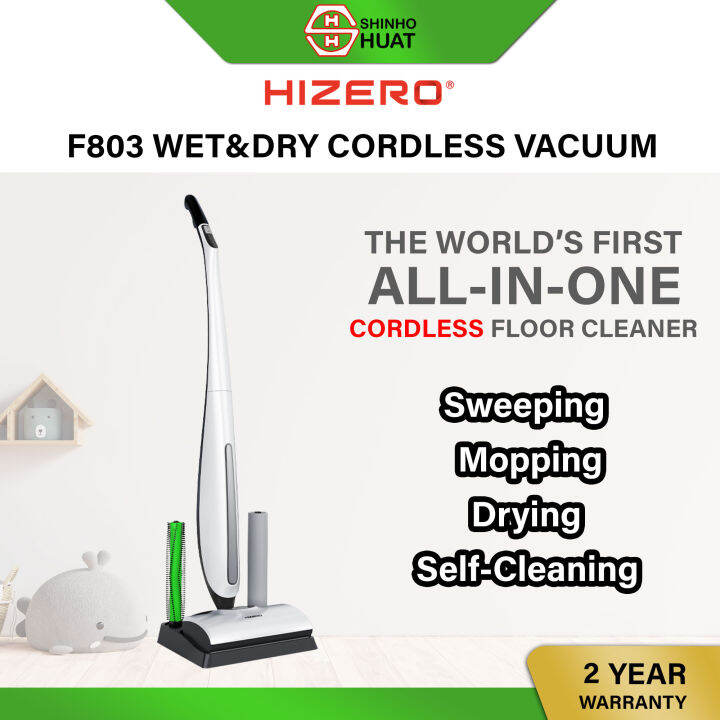 Hizero F803 Bionic 4 in 1 Cordless Vacuum Cleaner Floor Cleaner Wet ...