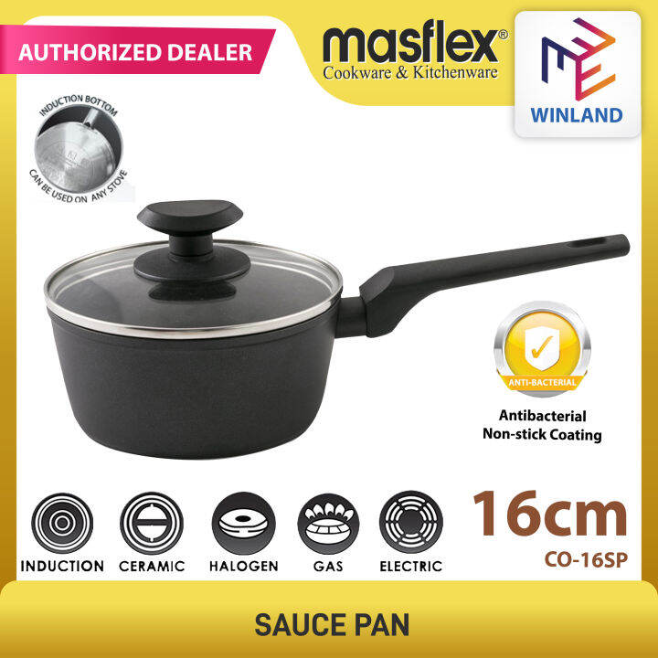 MASFLEX by Winland 16cm Forged Cook Safe Non-Stick Induction Saucepan ...