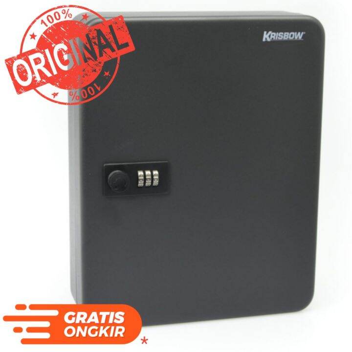 Krisbow Kotak Kunci/Key Box Berdaya Tampung 36 Kunci - Hitam | Lazada ...