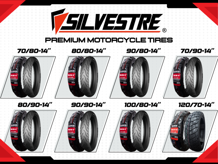 SILVESTRE Tubeless Motorcycle Tire High Performance Street Tires 58% ...
