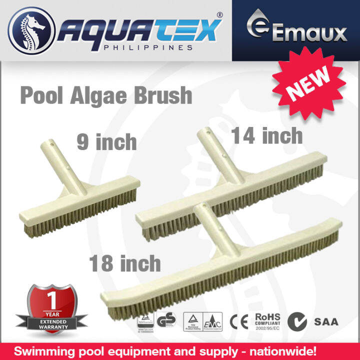EMAUX Pool Algae Brush 9 / 14 / 18 inch - CE204 / CE205 / CE206 | Lazada PH