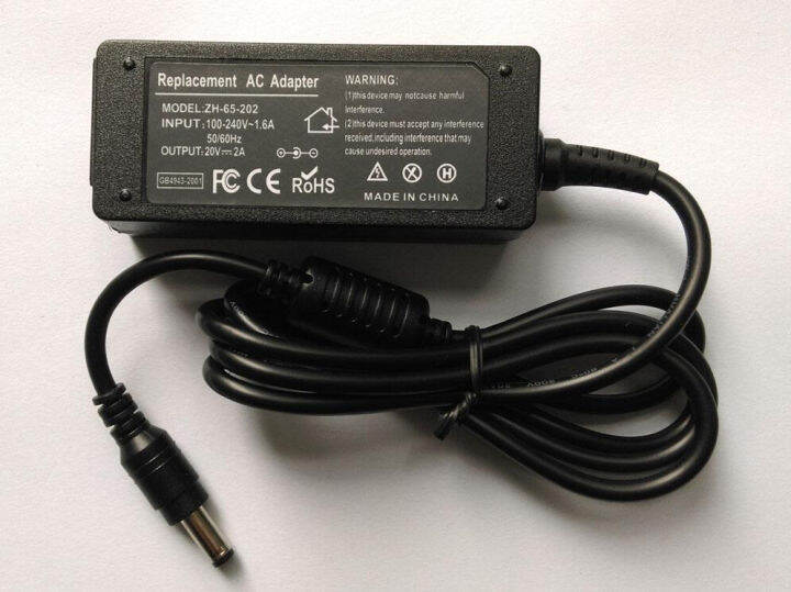 40W 20V 2A เครื่องชาร์จอุปกรณ์พลังงานอะแดปเตอร์ AC สำหรับ IdeaPad S100 S100c S110 S12 S200 S205s ...
