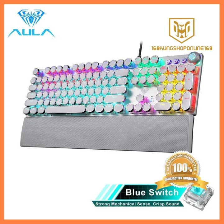 ราคาถูกที่สุด AULA F2088 Mechanical Gaming Keyboard LED Backlit ...