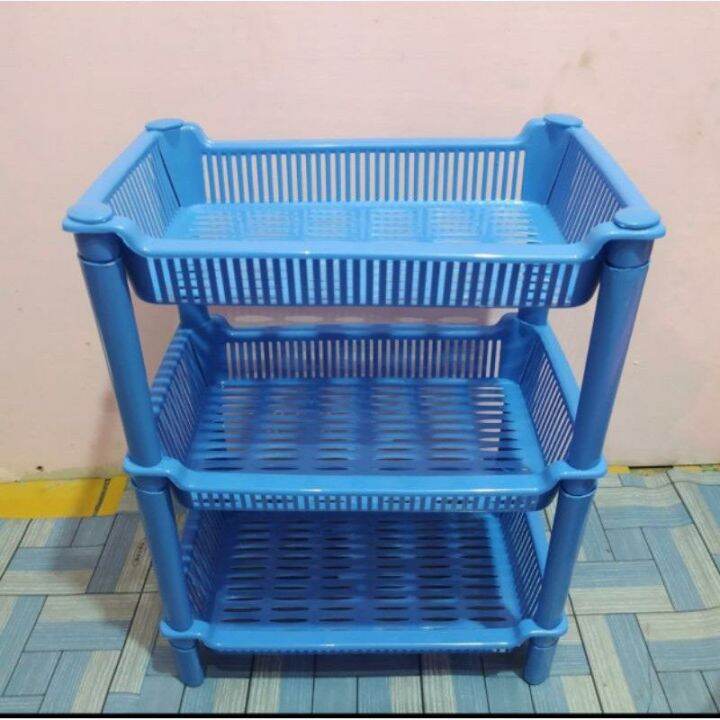 Rak Susun Mini Rak Susun 3 Plastik Serbaguna Persegi Oval Segitiga ...