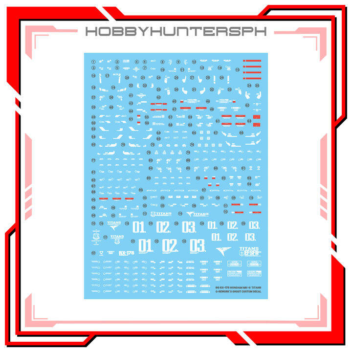 G-Rework: RG RX-178 MK-II Titans Gundam Premium Waterslide Decals ...