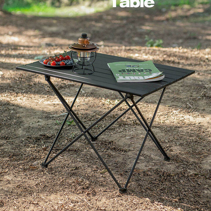 viviking. Outdoor Tables viviking Foldable Camping Table with Egg Roll ...