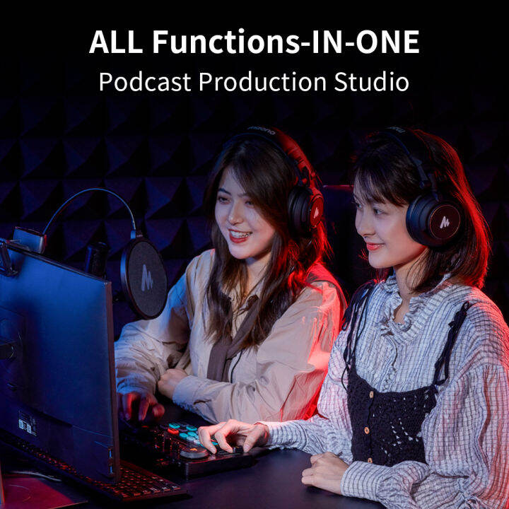 MAONO CASTER LITE AM200 Microphone Mixer Digital Audio Interface ...