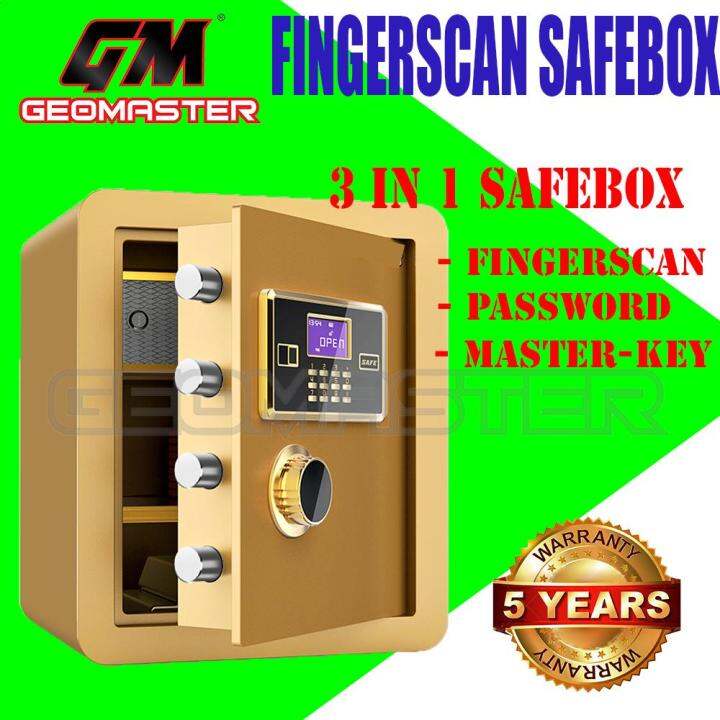 GM Fingerprint Biometric Safe Box / Savebox / Safety Box / Safes / Peti ...