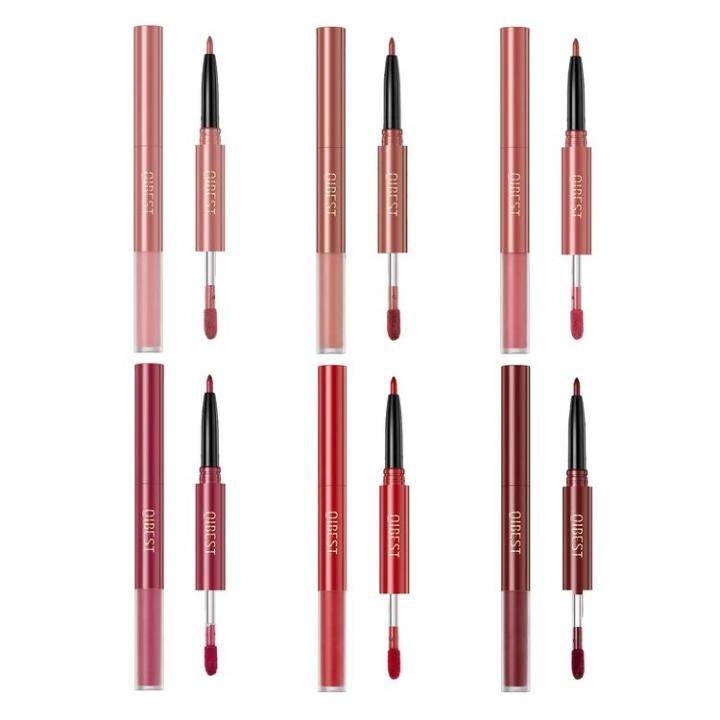 Liquid Lipstick Double Head Liquid Pens 2 in 1 Long Lasting Lip Crayon ...