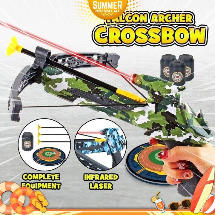 Falcon Archer Cross Bow With Infrared Laser Aim Shooting Blaster ...