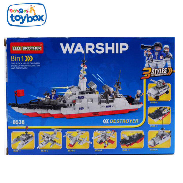 Lele Brother Building Blocks 8538-4 Warship Airforce Helicopter (80pcs ...