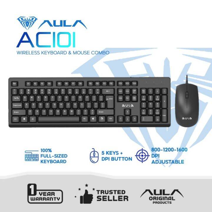 Aula AC101 USB Wired Keyboard & Mouse Combo | Lazada PH