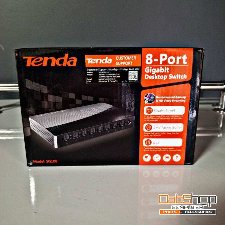 TENDA SG108 8port GIGABIT SWITCH | Lazada PH