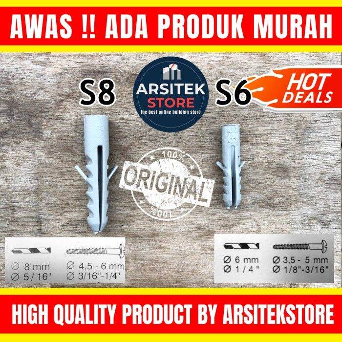 FISHER S5 S6 S8 S10 ORIGINAL Piser Fiser Viser Fasterner | Lazada Indonesia