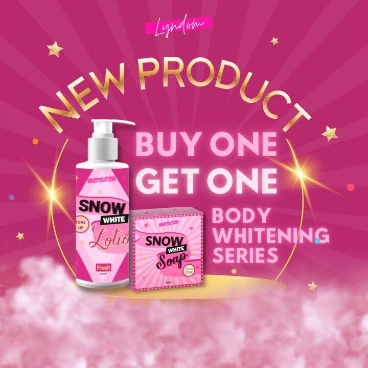 Lyndom buy 1 get 1 body whitening series / snow white lotion / snow ...