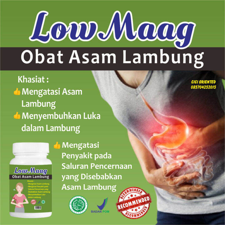LOW MAAG Obat Infeksi Lambung, Luka Lambung, GERD, Asam Lambung, Maag ...