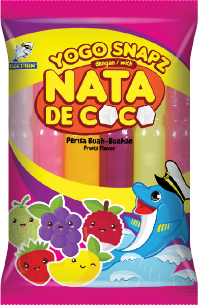 Captain Dolphin Yogo Snapz With Nata De Coco Ice Pop 8X45ML | Lazada
