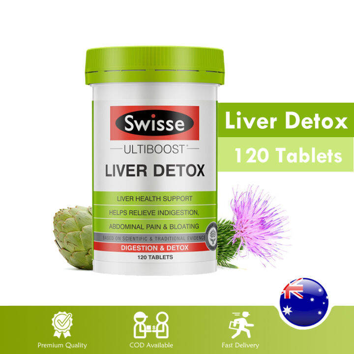 Swisse Ultiboost Liver Detox Relieve Indigestion Detoxification 120 ...