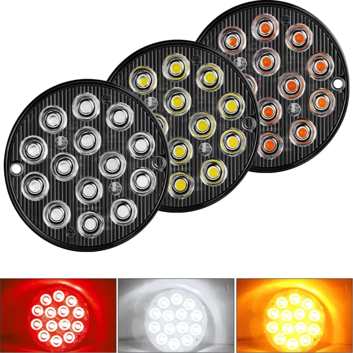 【Ready Stock】 2pcs 3 inch aluminum Round LED Tail Light Fso Flash ...