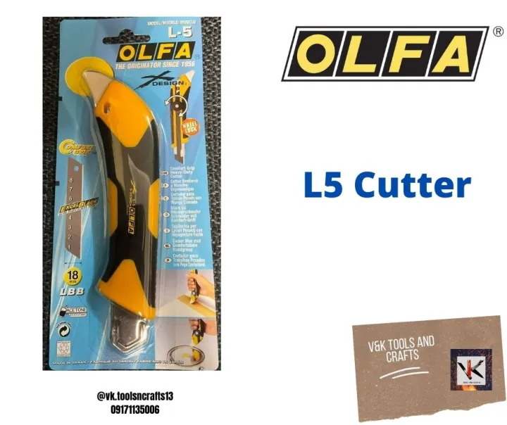 Olfa L5 Comfort Grip 18mm Heavy Duty Cutter | Lazada PH