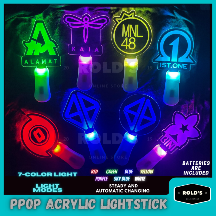 P-POP Acrylic Lightstick 7-color LED Unofficial | Lazada PH