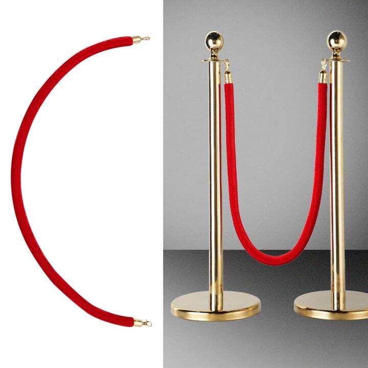 Rope Barrier Red Stanchion Ropes Crowd Controlqueue Barriers Poles ...