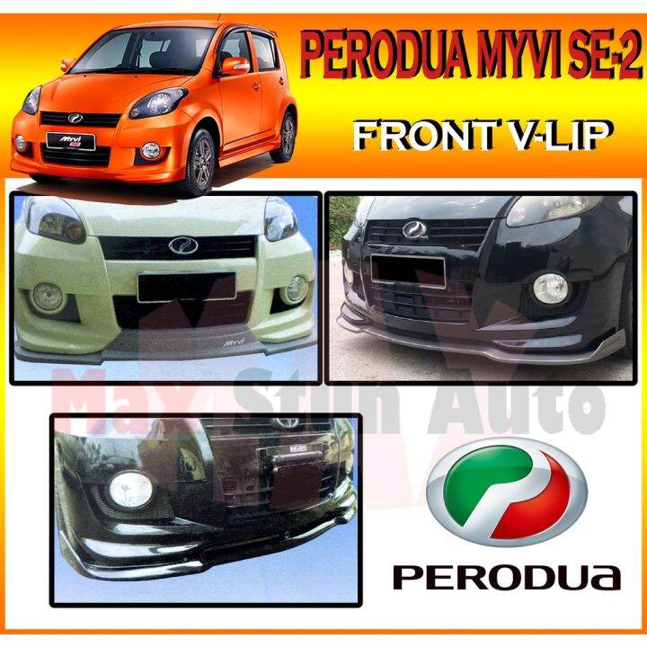 PERODUA MYVI SE2 2009 FRONT V-LIP (SE 2,SE-2) MATERIAL PU FRONT LIP FOR ...