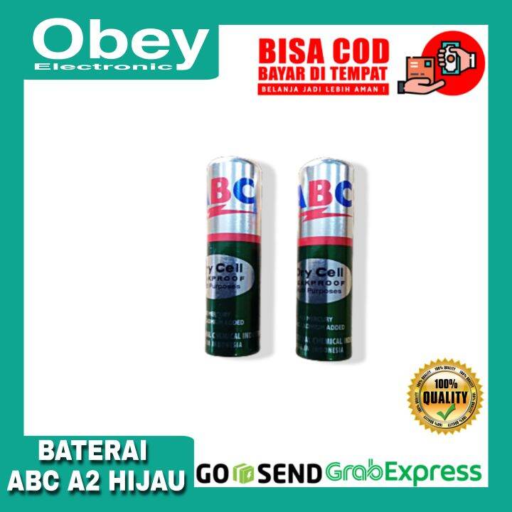 Baterai ABC A2 Hijau Per pcs | Lazada Indonesia