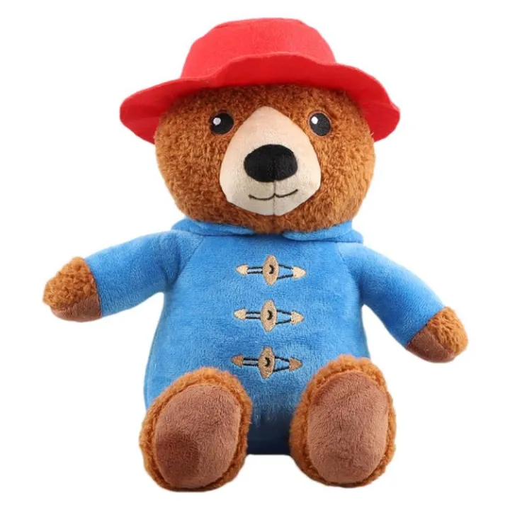 Lovely Original Cartoon Stuffed Britain Brown Bear Toy With Red Hat ...