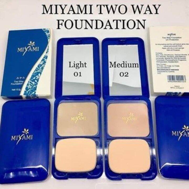 Miyami Compact Powder Light And Medium pressed powder | Lazada