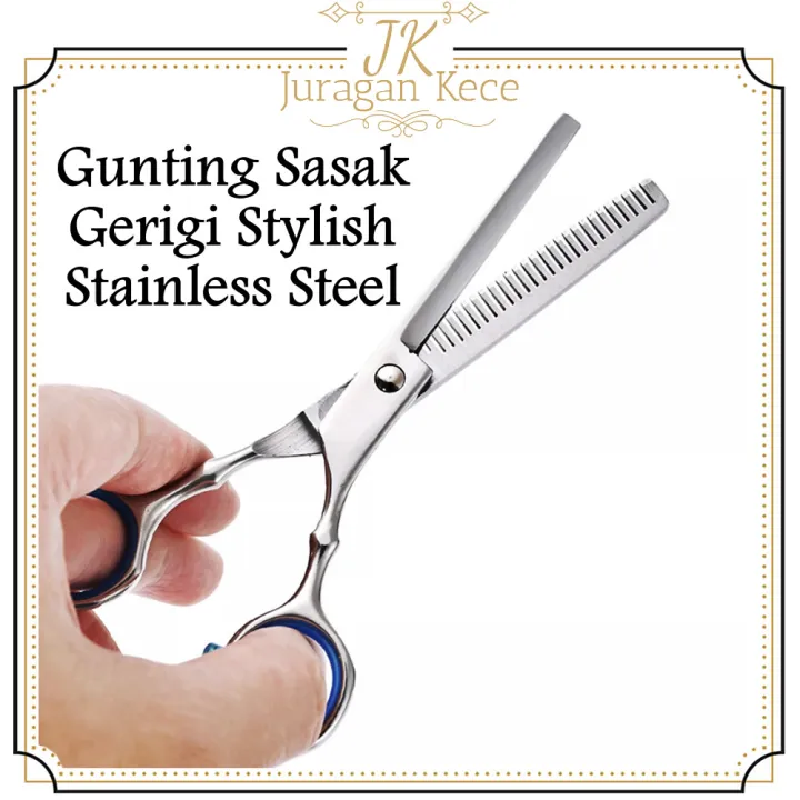 JUKE Gunting Sasak Stylish Gerigi Potong Rambut Tajam Shaggy Scissors ...