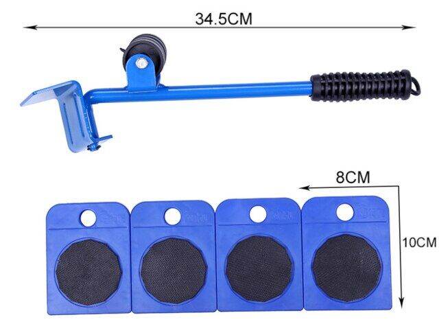 5pcs Heavy Duty Furniture Lifter Roller Wheels Easy Moving Sliders ...