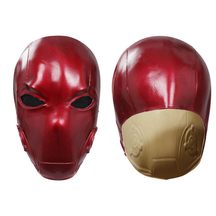 Batman：Red Hood Jason Todd Mask Cosplay Latex Masks Helmet Masquerade ...
