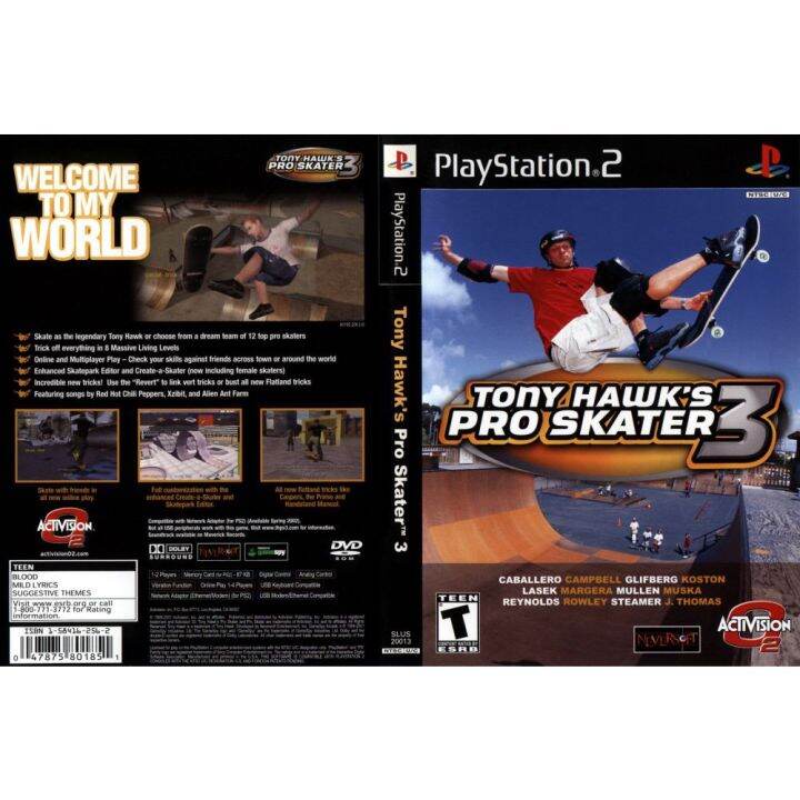 แผ่นเกมส์ PS2 Tony Hawk's Pro Skater 3 คุณภาพ ส่งไว | Lazada.co.th
