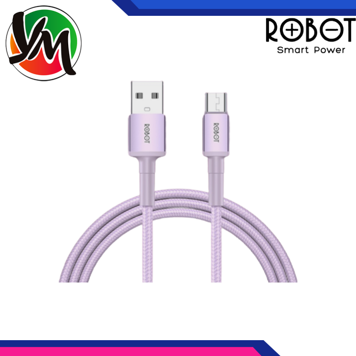 KABEL DATA ROBOT RSM100 MICRO 2,4A Original Data Cable | Lazada Indonesia