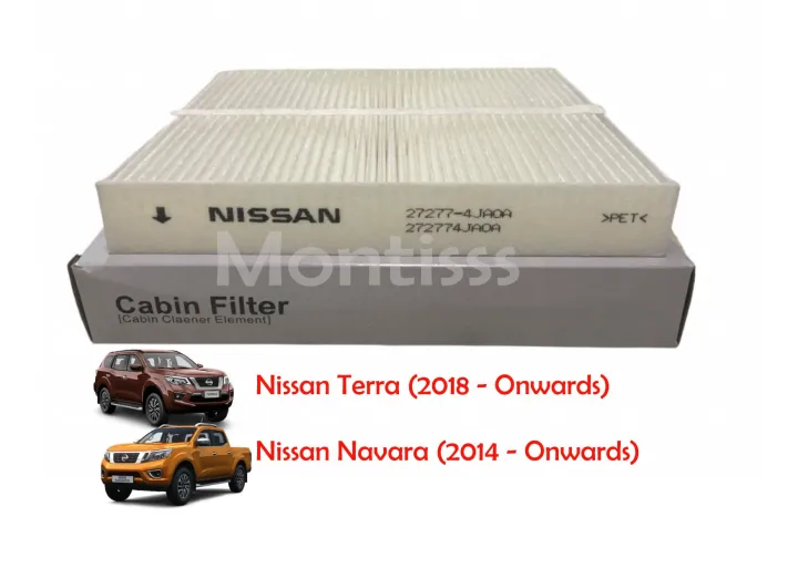 Cabin Filter Nissan Terra (2018 -Onwards) / Nissan Navara (2014 ...