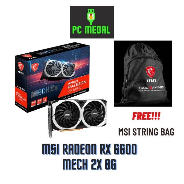 MSI Radeon RX 6600 MECH 2X 8G Graphic Cards | Lazada PH