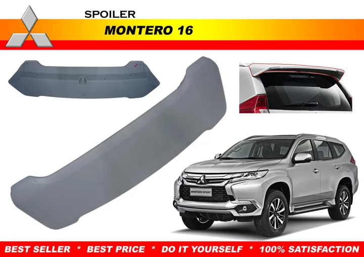 MITSUBISHI MONTERO 2016 - 2019 UNPAINTED REAR SPOILER WING | Lazada PH